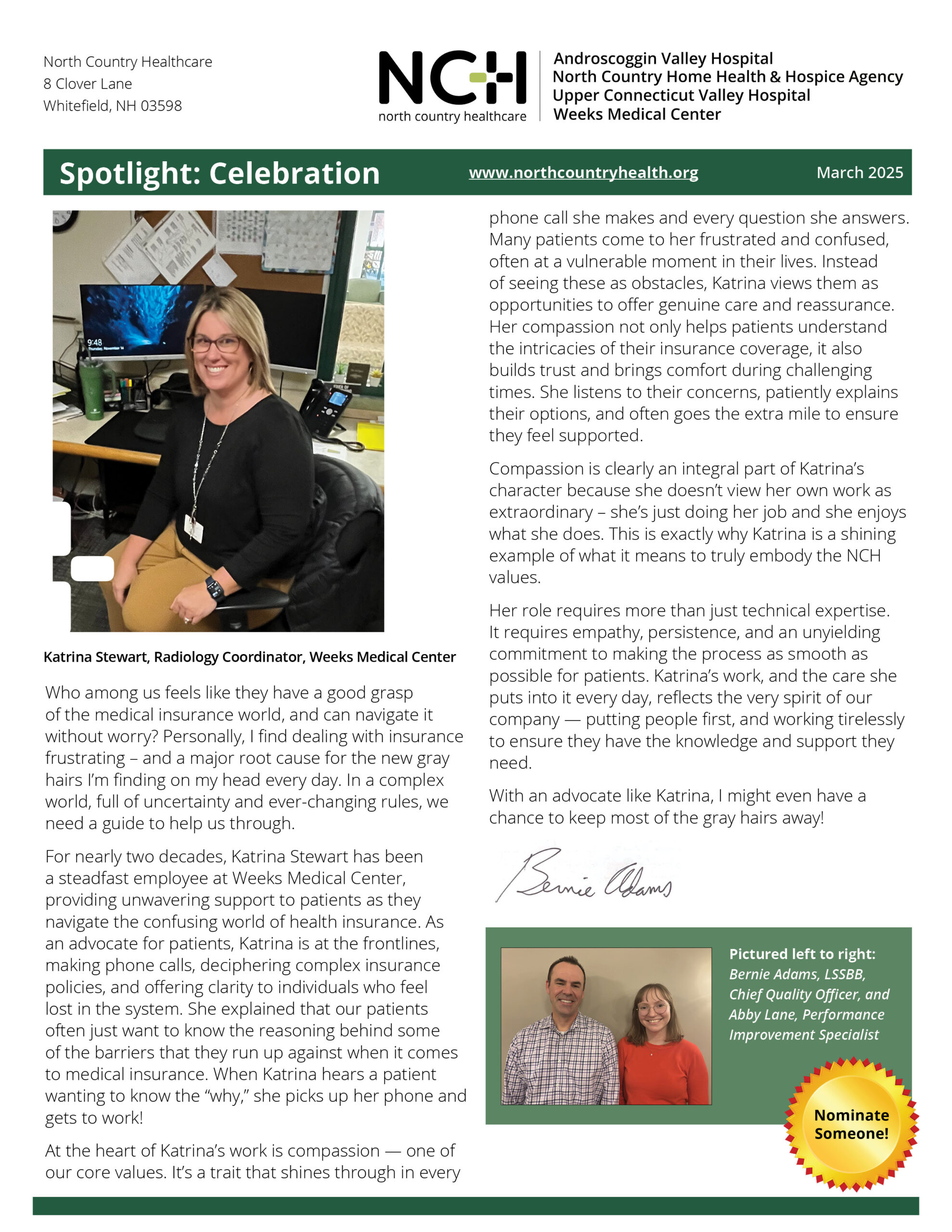 NCH Spotlight Celebration - North Country Healthcare
