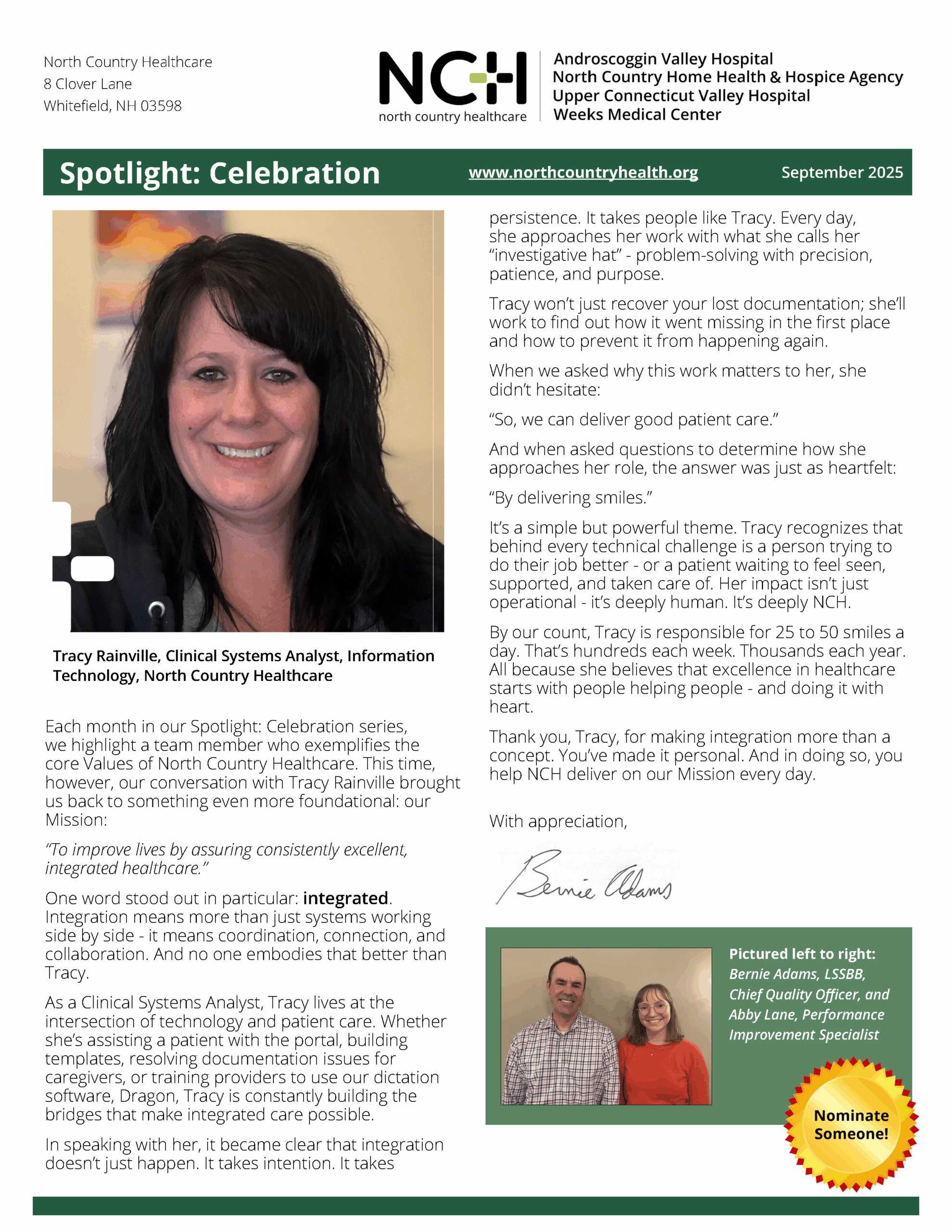 NCH Spotlight Celebration - North Country Healthcare